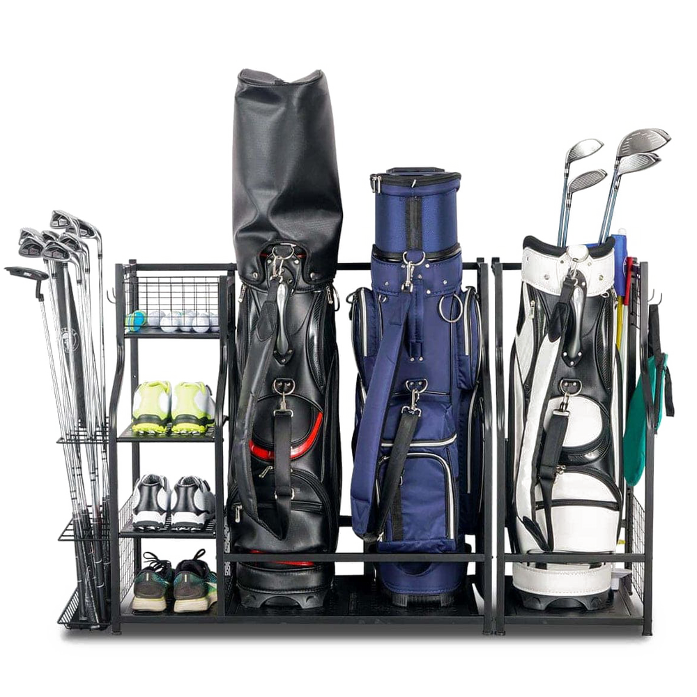 3 golf bag rack